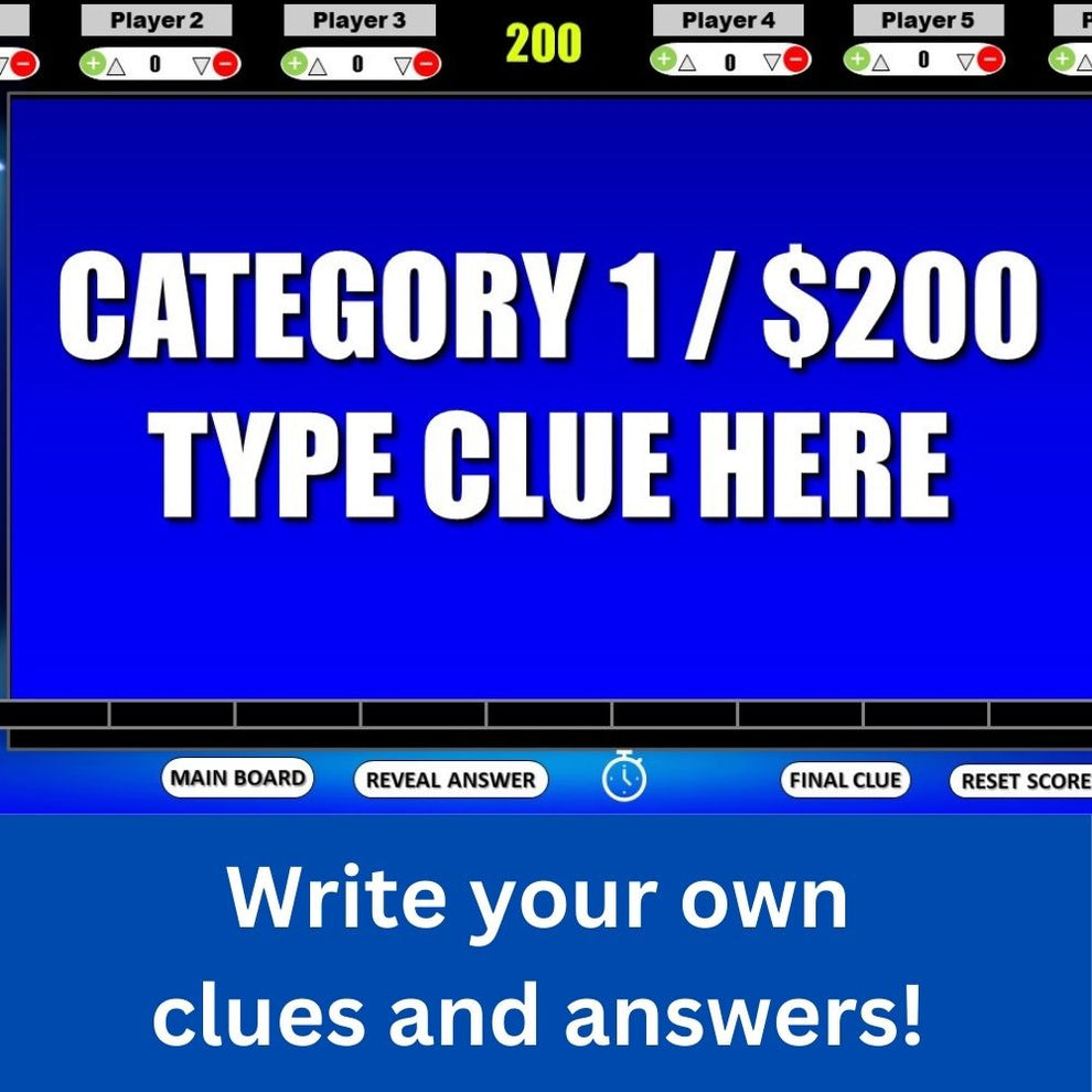 Jeopardy Game Template for PowerPoint – Your Learning Career