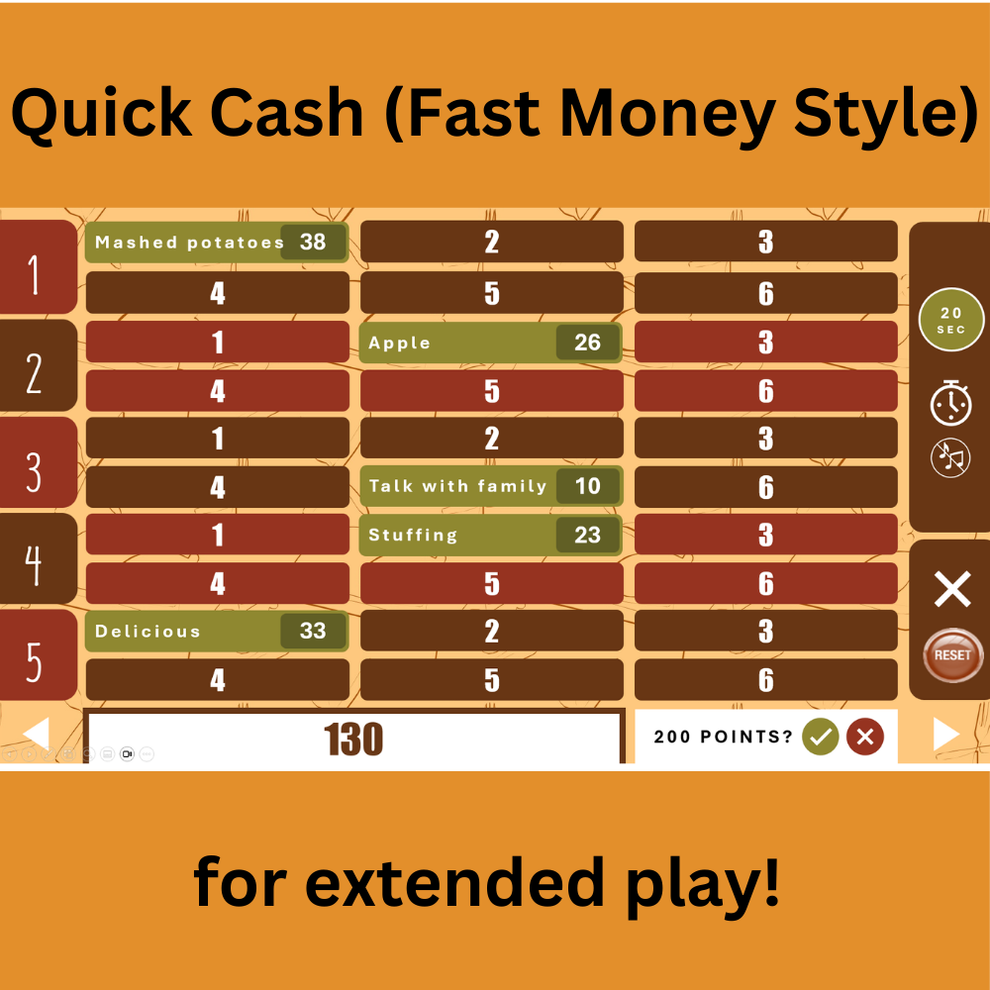 Thanksgiving Feud PowerPoint Game – 30 Rounds for Family Fun – Your ...