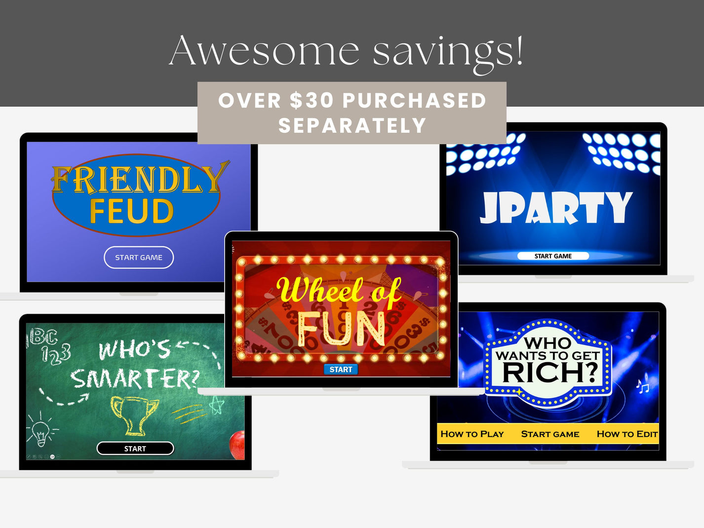 DIY PowerPoint Game Show Bundle – 5 Templates – Your Learning Career