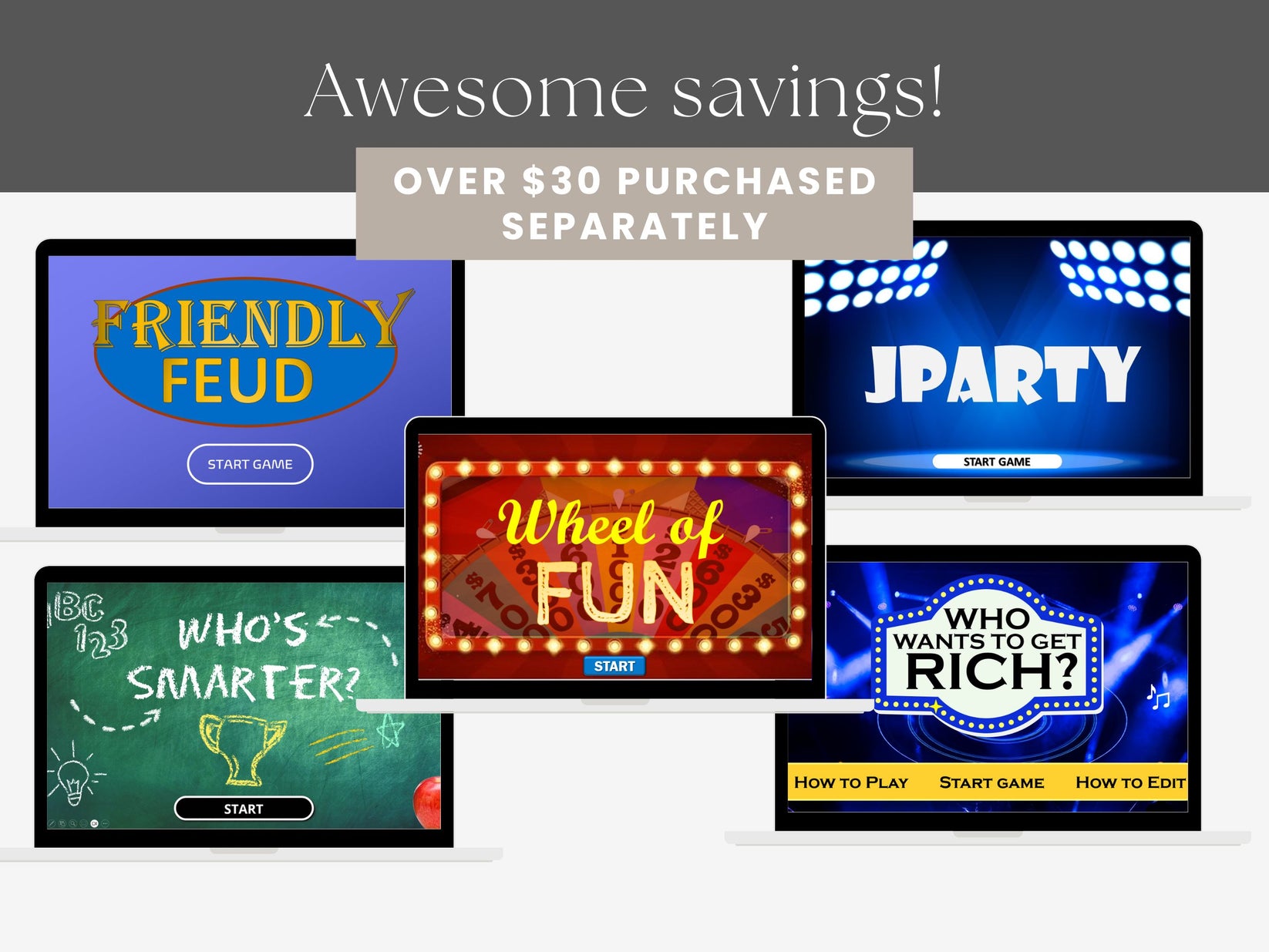 DIY PowerPoint Game Show Bundle – 5 Templates – Your Learning Career